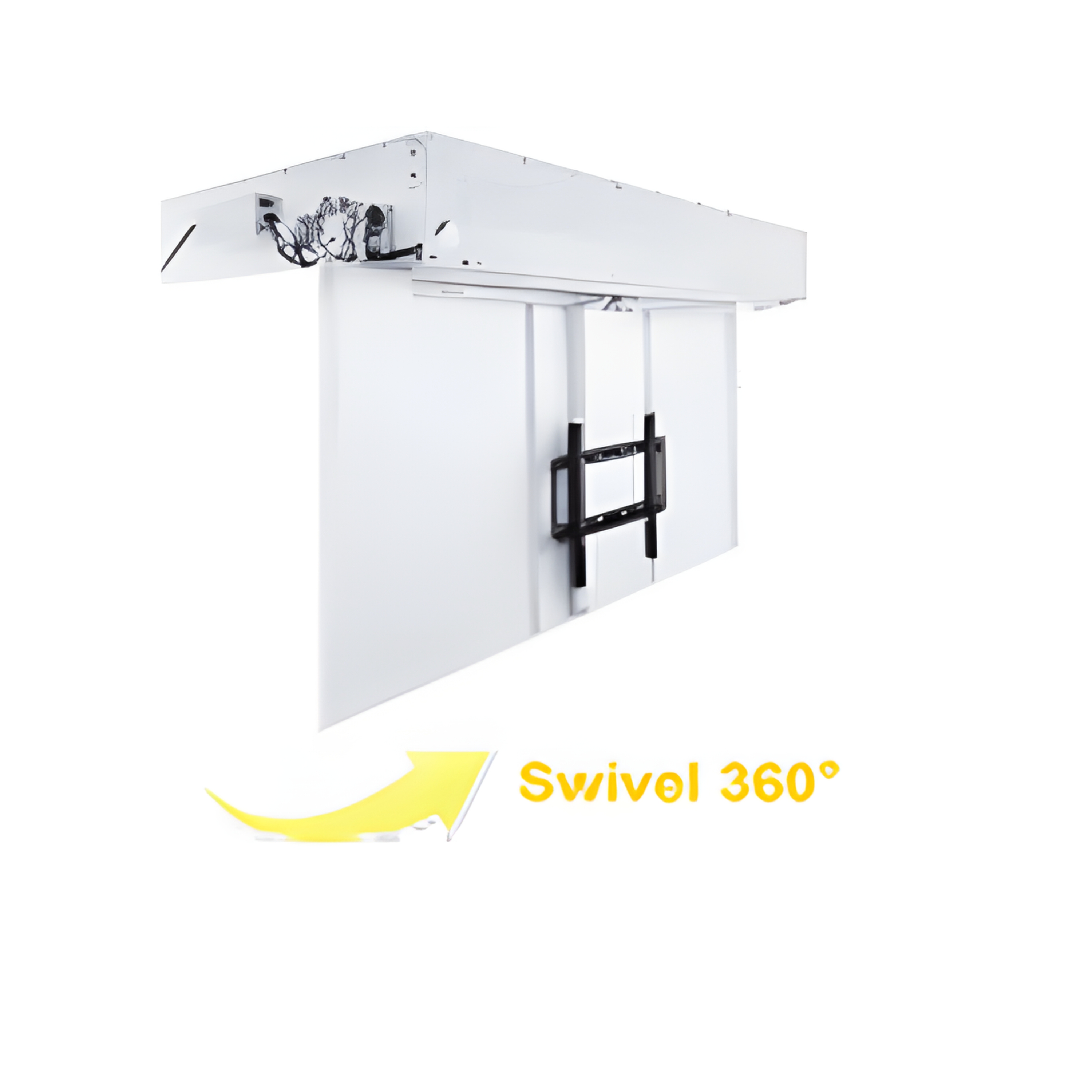 FLIP 55R Flip Down Ceiling TV Lift with Swivel for 43-55 inch displays ...