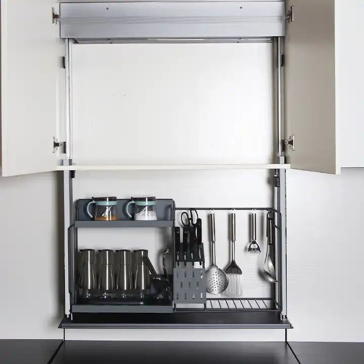 TM Series – Motorized Drop-Down Kitchen Cabinet Storage Lift - Tono Systems