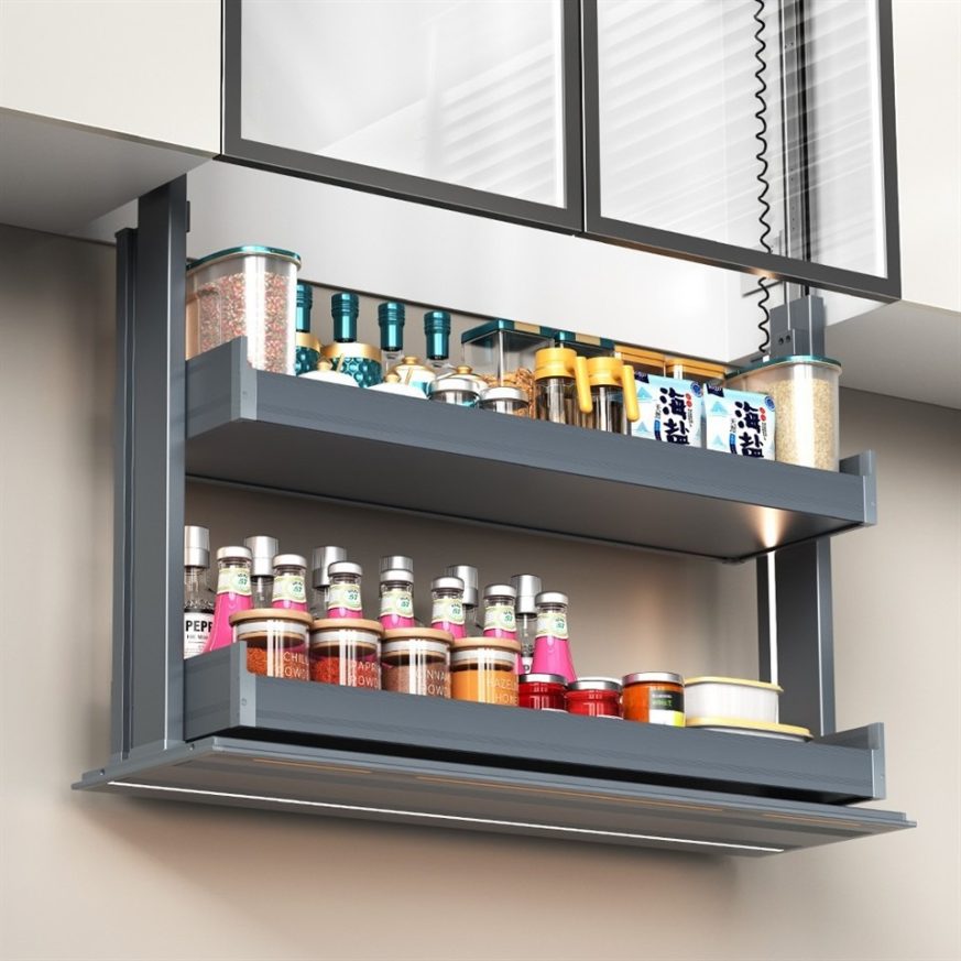 TM Series – Motorized Drop-Down Kitchen Cabinet Storage Lift - Tono Systems