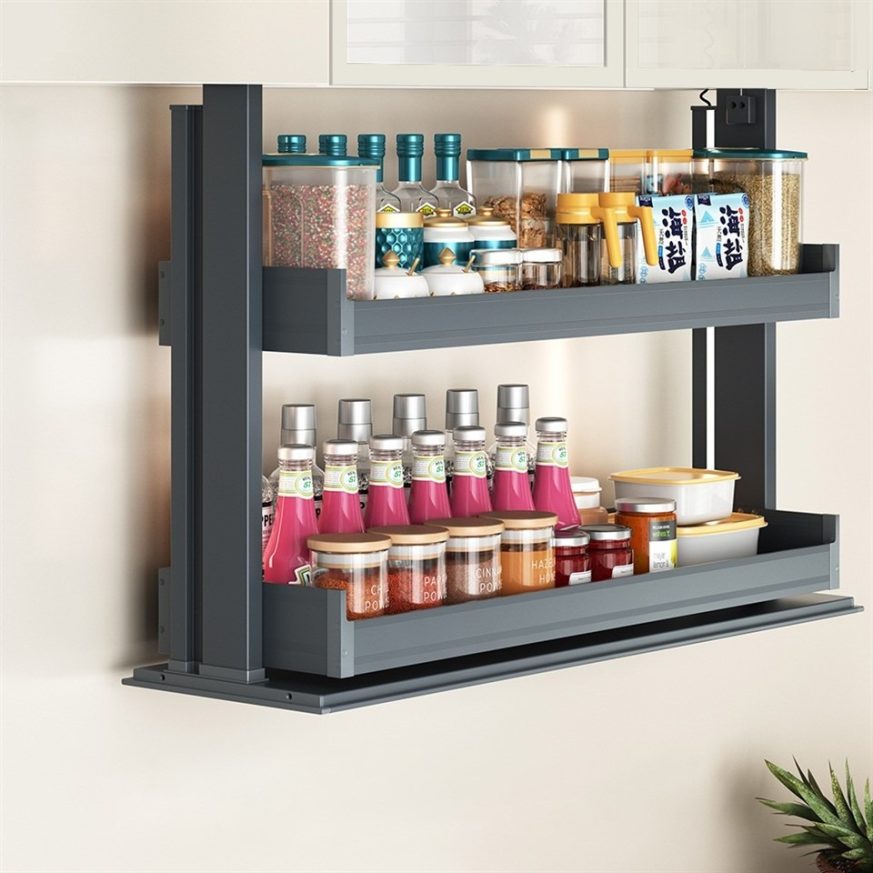 TM Series – Motorized Drop-Down Kitchen Cabinet Storage Lift - Tono Systems
