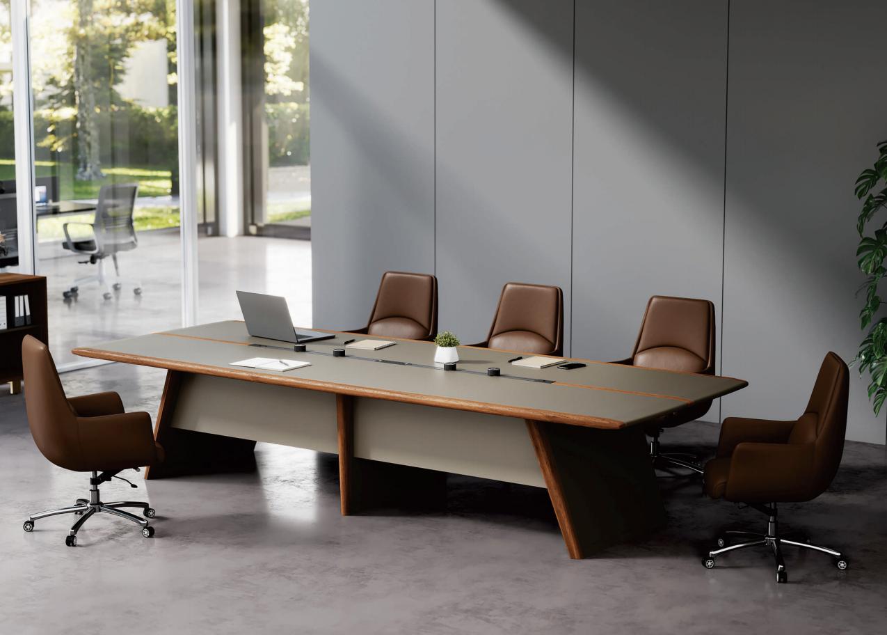 MUZO Conference Luxury Meeting Table with Sculpted Base
